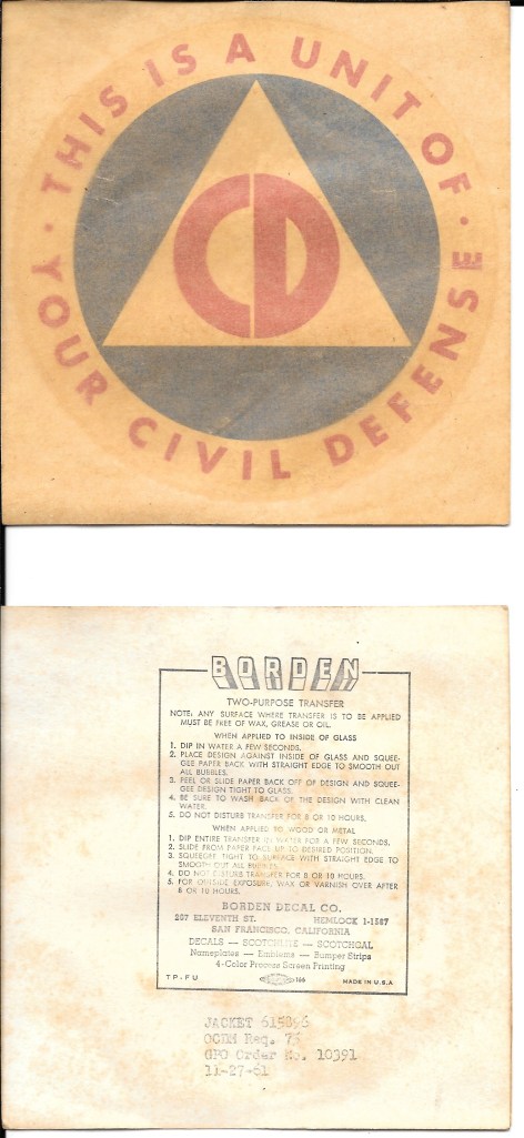 Government Booklets/Pamphlets/Cards – Civil Defense Archives